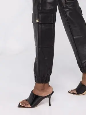Philipp Plein Leather Jogging Trousers
