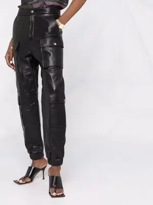 Philipp Plein Leather Jogging Trousers