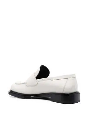 FERRAGAMO Nyx 30 Patent Leather Loafers - White