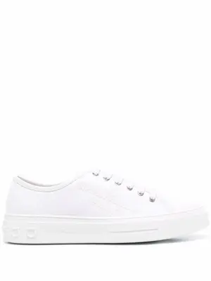 FERRAGAMO Lace-up Low-top Sneakers - White