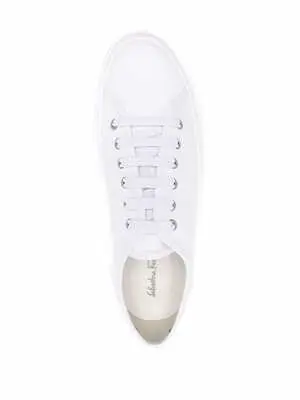 FERRAGAMO Lace-up Low-top Sneakers - White