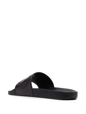 FERRAGAMO Groove Logo-embossed Sliders