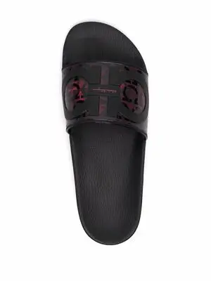 FERRAGAMO Groove Logo-embossed Sliders