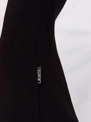 Off-White Cut-out Midi Dress - Black