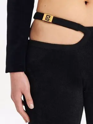 Balmain Cut-out Bootcut Leggings