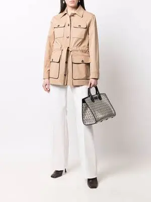 FERRAGAMO Pocket-detail Belted Jacket
