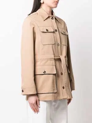 FERRAGAMO Pocket-detail Belted Jacket