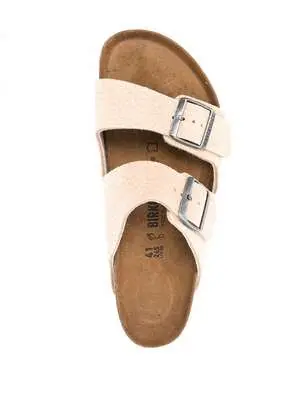 BIRKENSTOCK Arizona Pebbled Leather Sandals