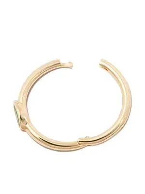 Jacquie Aiche 14kt Yellow Marquise Emerald Single Hoop Earring