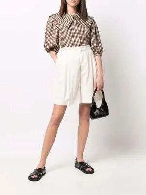 Red Valentino High-waisted Tailored Shorts - Neutrals