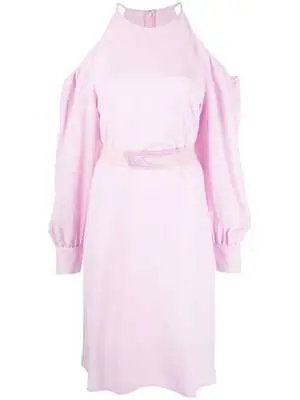 Stella McCartney Off-shoulder Midi Dress - Purple