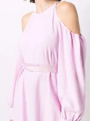Stella McCartney Off-shoulder Midi Dress - Purple