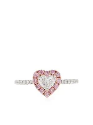 HYT JEWELRY 18kt Gold Diamond Engagement Ring - Pink