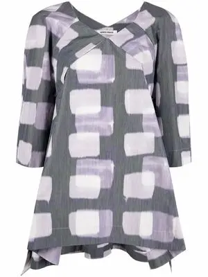 Henrik Vibskov Flux Printed Blouse - Grey