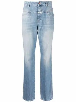 Closed X-pose Straight-leg Jeans