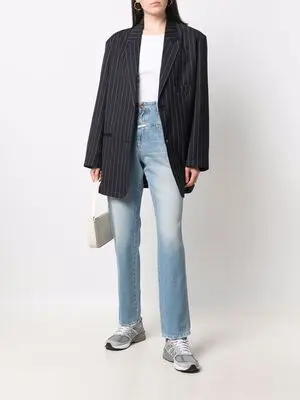 Closed X-pose Straight-leg Jeans