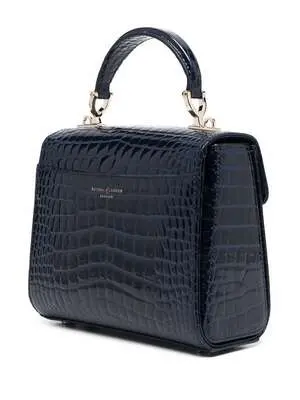 ASPINAL OF LONDON Midi Mayfair Top-handle Bag - Blue