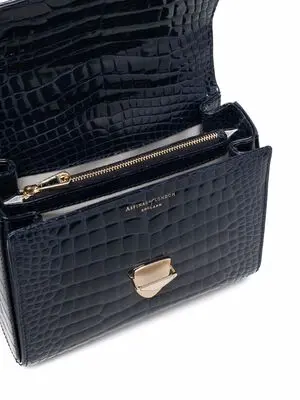 ASPINAL OF LONDON Midi Mayfair Top-handle Bag - Blue