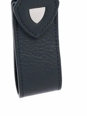 ASPINAL OF LONDON Pebbled-effect Loop Keyring - Blue