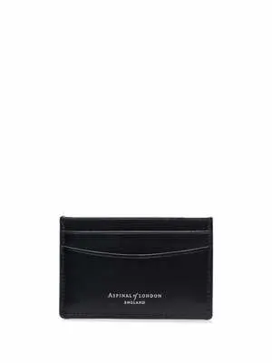 ASPINAL OF LONDON Smooth Leather Cardholder - Black