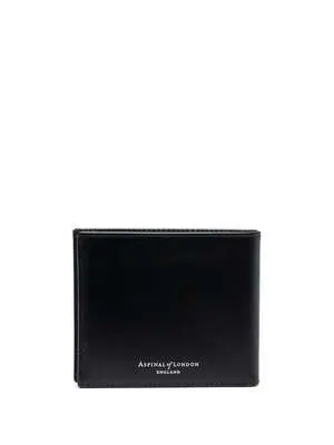 ASPINAL OF LONDON Leather Bi-fold Wallet - Black
