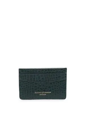ASPINAL OF LONDON Crocodile-effect Cardholder