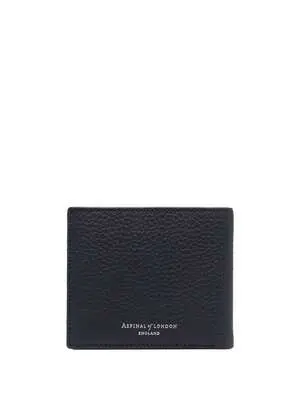 ASPINAL OF LONDON Bi-fold Leather Wallet - Blue