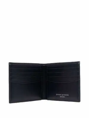 ASPINAL OF LONDON Bi-fold Leather Wallet - Blue