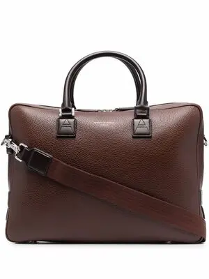ASPINAL OF LONDON Small Mount Street Briefcase - Brown