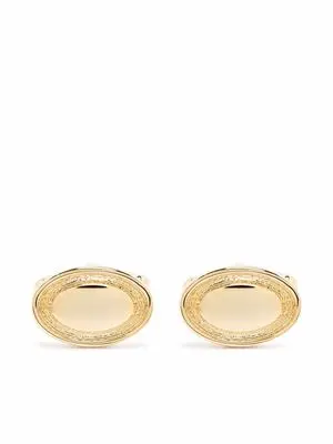 ASPINAL OF LONDON Oval Silver Plated Cufflinks - Gold