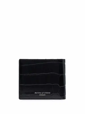 ASPINAL OF LONDON Croc-effect Bi-fold Wallet