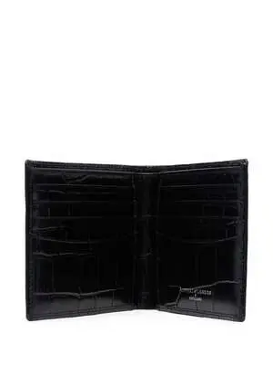 ASPINAL OF LONDON Croc-effect Bi-fold Wallet