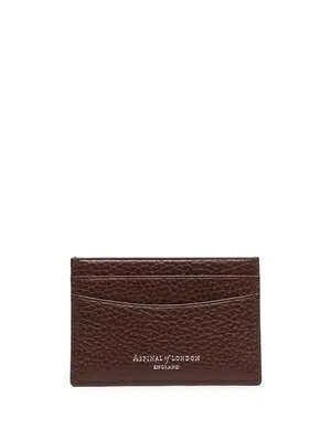 ASPINAL OF LONDON Grained Leather Cardholder - Brown