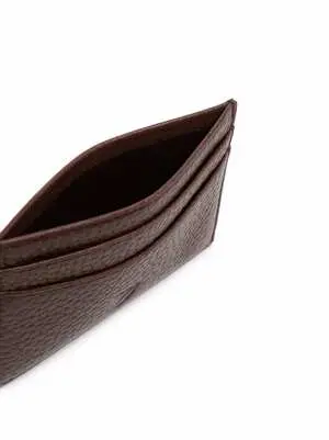 ASPINAL OF LONDON Grained Leather Cardholder - Brown