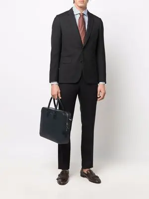 ASPINAL OF LONDON Mount Street Laptop Briefcase - Blue
