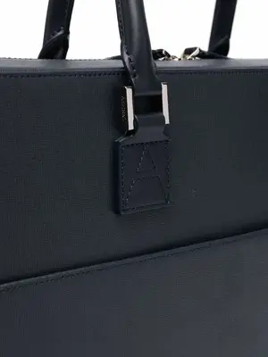 ASPINAL OF LONDON Mount Street Laptop Briefcase - Blue