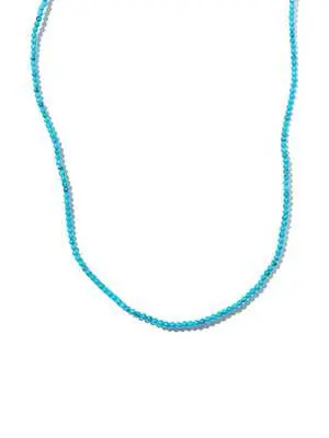 Luis Morais 14kt Yellow Hamsa Turquoise Necklace - Gold