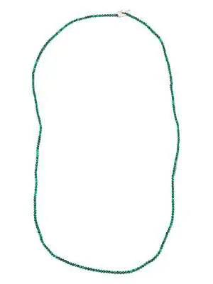 Luis Morais 14kt Yellow Malachite Beaded Necklace