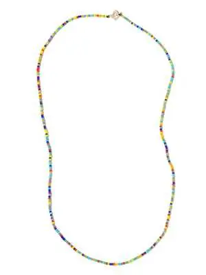 Luis Morais 14kt Yellow Evil Eye Beaded Necklace