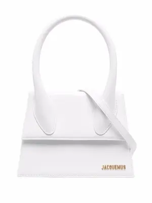 Jacquemus Le Grand Chiquito Leather Tote - White