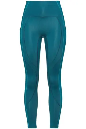 All Access Polar Fleece Headliner Two-tone Stretch Leggings - Petrol