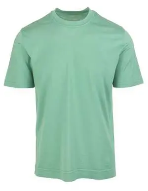 Fedeli Basic T-shirt In Green Organic Cotton