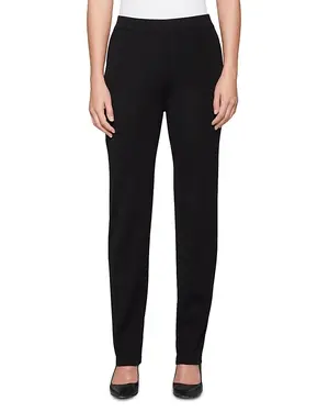 Misook Knit Straight-leg Trousers