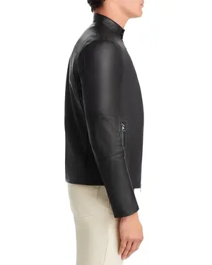 Michael Kors Leather Racer Jacket
