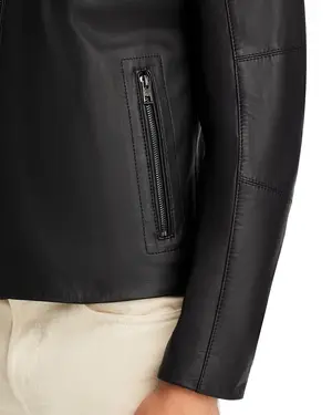 Michael Kors Leather Racer Jacket