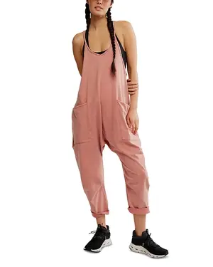 Free People Hot Shot Jumpsuit - Petal