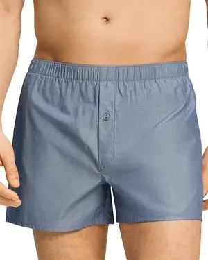 Hanro Fancy Woven Boxers Chambray