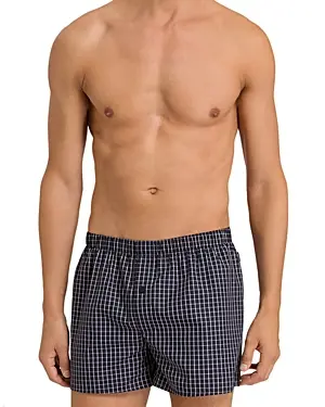 Hanro Fancy Woven Boxers Conventional Check