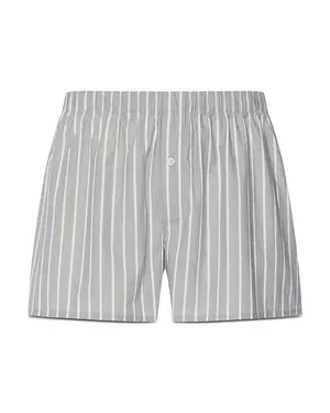 Hanro Fancy Woven Boxers Denim Stripe