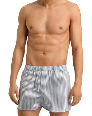 Hanro Fancy Woven Boxers - Light Gray